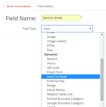 Adding a "Send to Email" field | MetaLocator Help Center