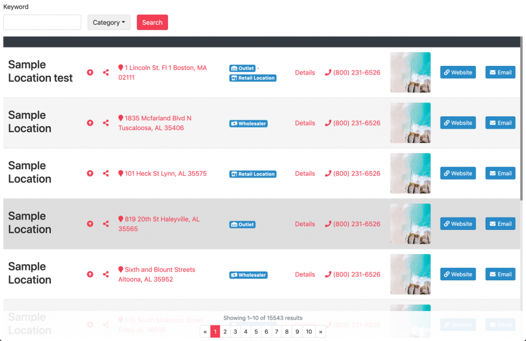 Create Searchable Databases for your Website - MetaLocator