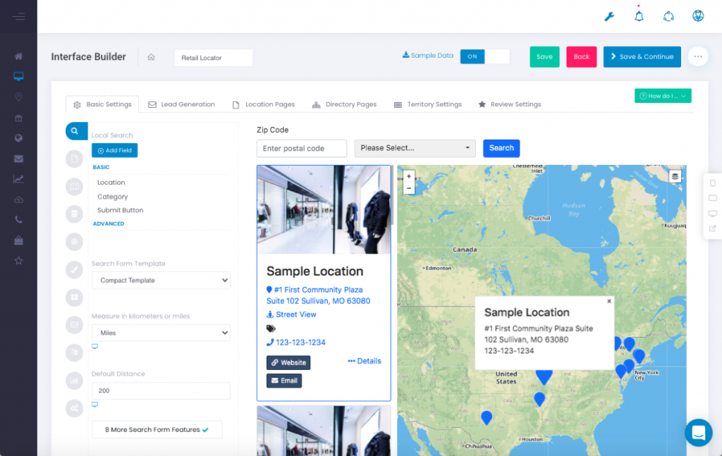 Locator Software Features - MetaLocator