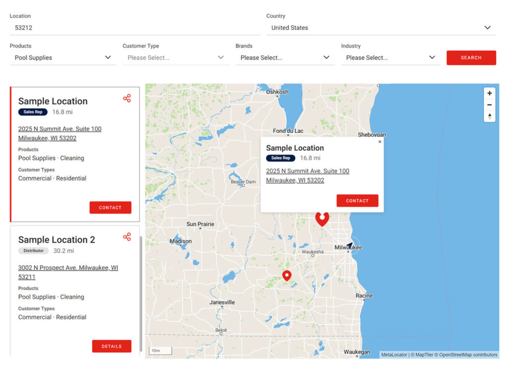 Store Locator Software - Dealer Locator Software - MetaLocator